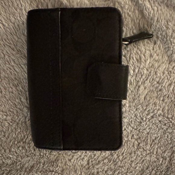 Coach | Bags | Early 200s Black Coach Wallet With Snap Closure | Poshmark